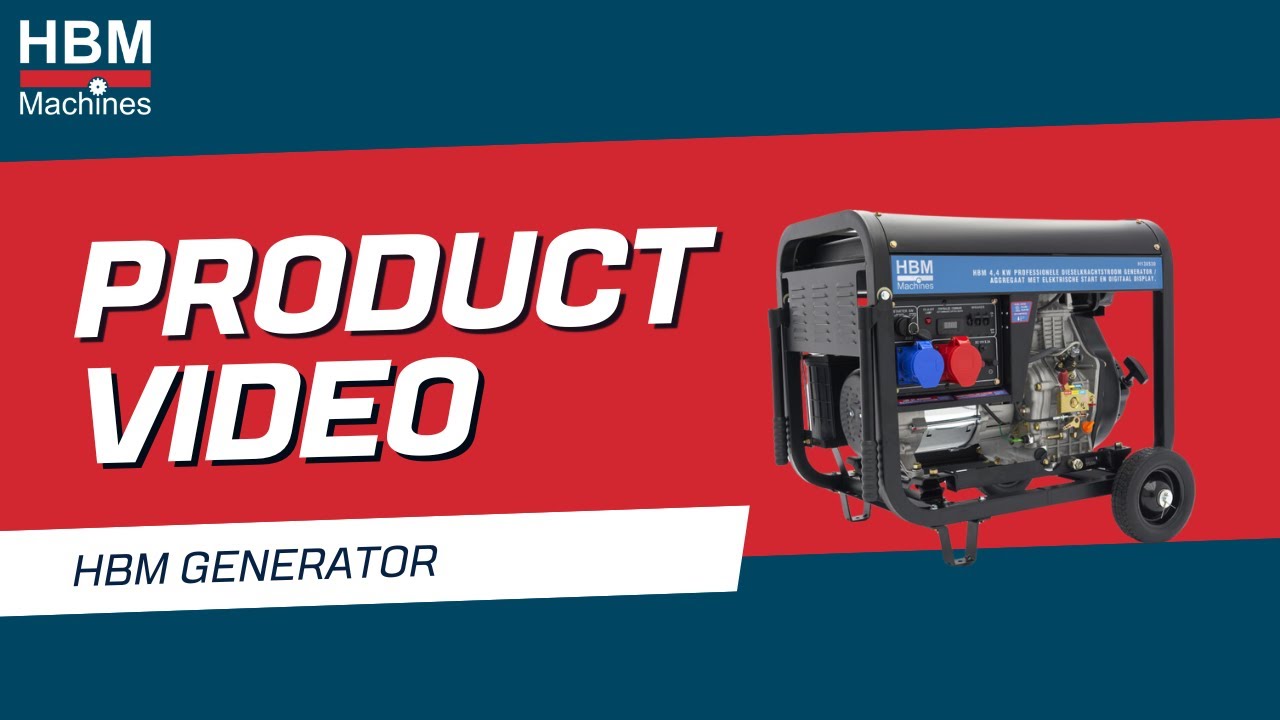HBM aggregaat, generator met 418 cc diesel... | HBM Machines