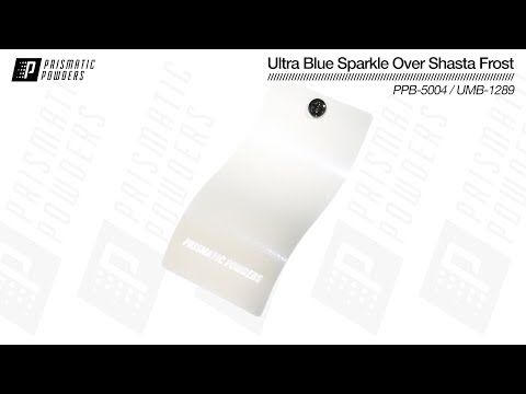 Prismatic Powders Ultra Blue Sparkle PPB-5004 Over Shasta Frost UMB-1289