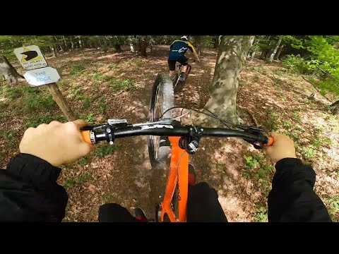 TAKING MY C100 DOWNHILL MOUNTAIN BIKING!!