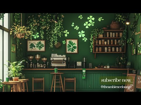 St Patricks Day Coffee Shop Ambience | Background