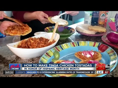 Making Tinga Chicken Tostadas