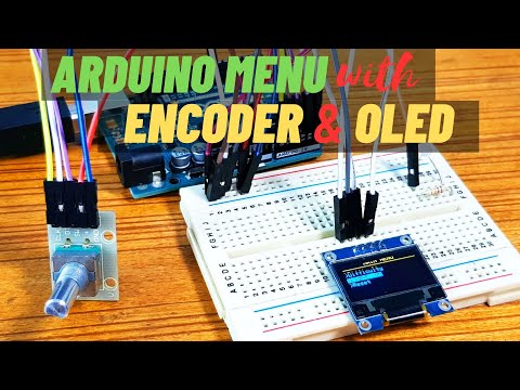 Arduino Menu With OLED display and Rotary Encoder | Code Included