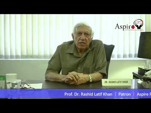 Message from Prof. Dr. Rashid Latif Khan | Patron | Aspire Pakistan Regional Conference 2019.