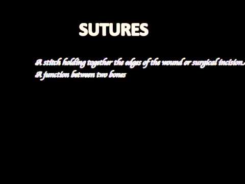 How to Pronounce SUTURE:SUTURES