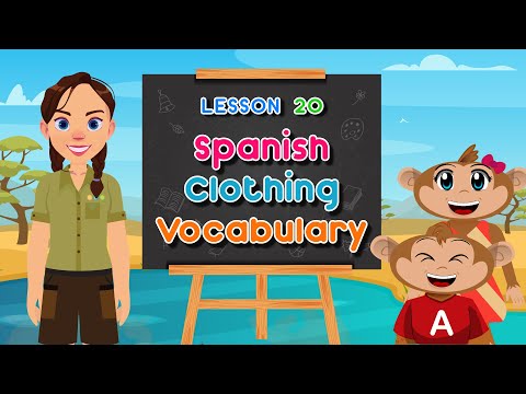 Spanish for Kids - Clothes | Spanish Clothing Vocabulary | Learn Spanish Safari Show Lesson 20