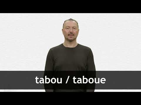 English Translation of “TABOU” | Collins French-English Dictionary