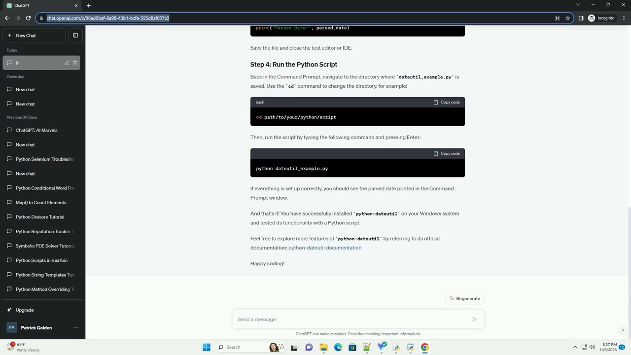 How to install python dateutil on Windows