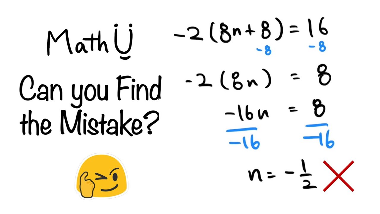 4 Common Mistakes of Solving Linear Equations
