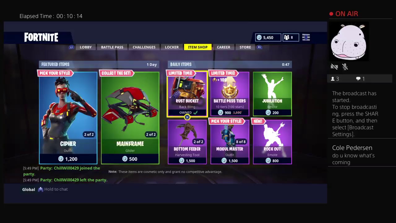 Fortnite Store April 14th to 15th
