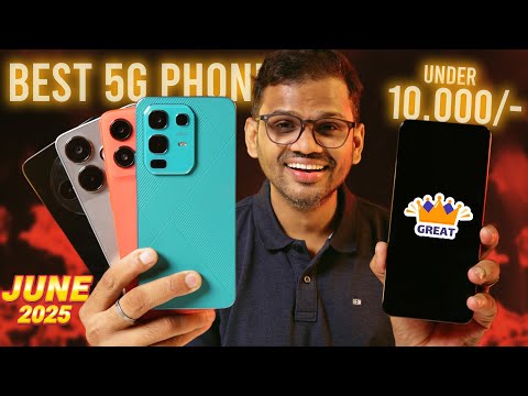Top 5 Best 5G Phone Under 10000 in JUNE 2025 l Best SmartPhone Under 10000