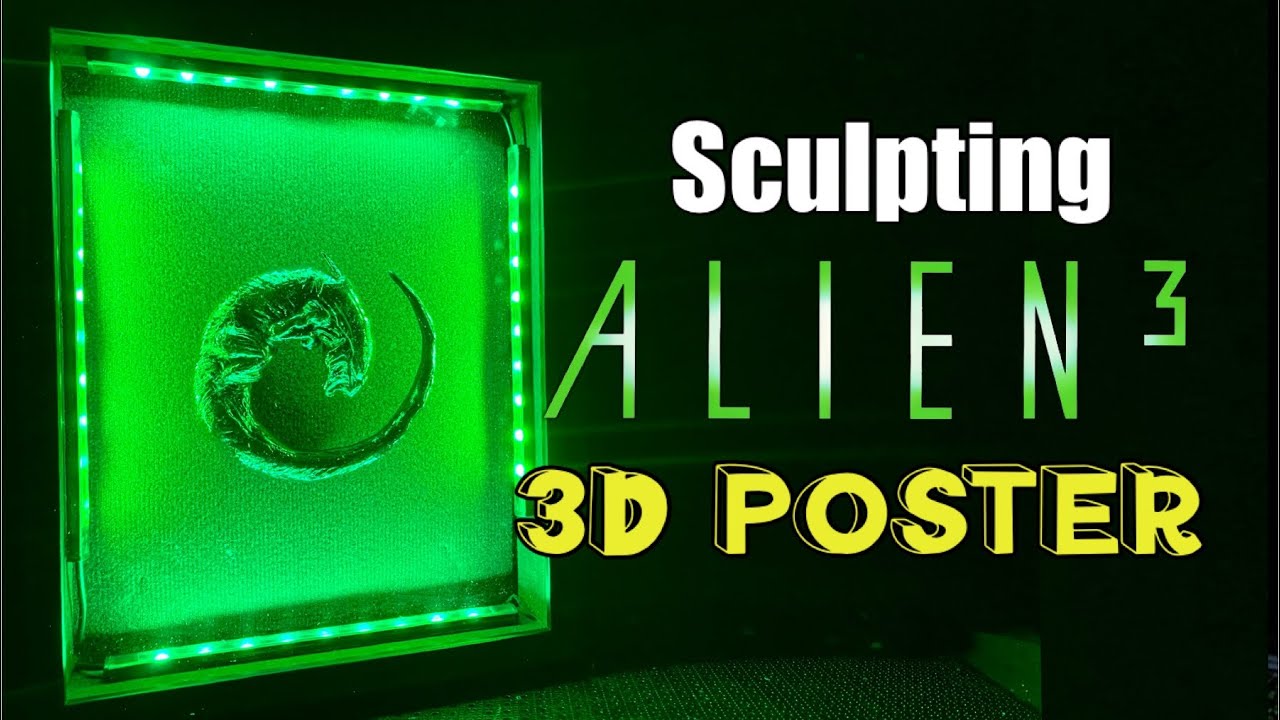 Sculpting Alien 3 (1992) 3D Poster! Sigourney Weaver #alienromulus