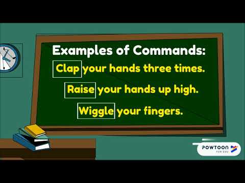 P1 English Instruction Words and Commands