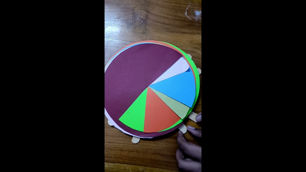 DIY pie chart activity ☺️ #ytshorts #shorts #diy #activity #kids #school #maths #craft