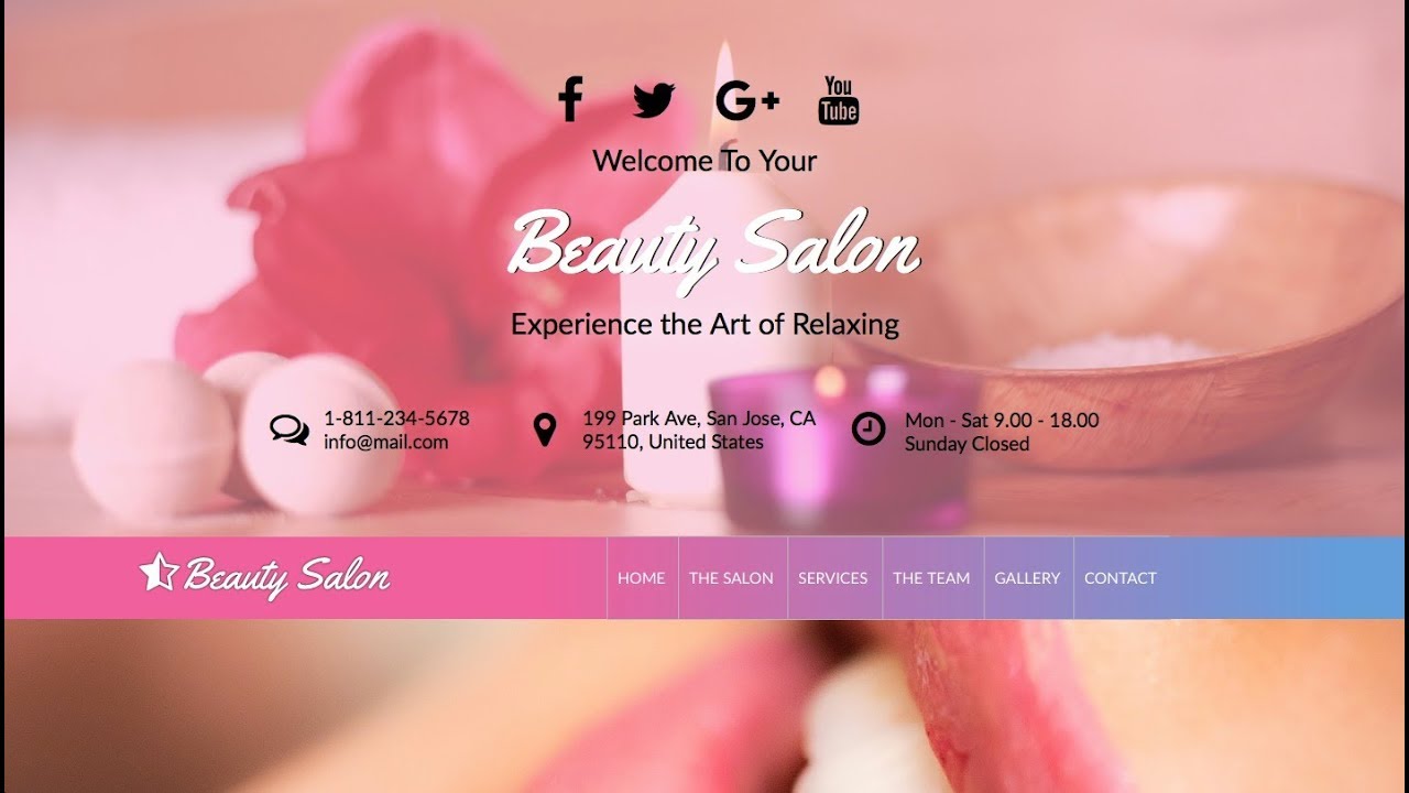 Adobe Muse Beauty Salon Template [How it works]