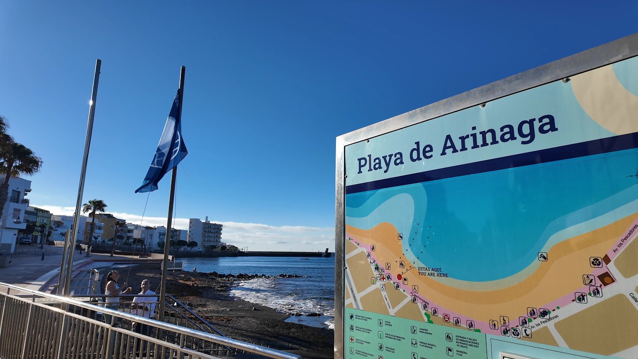 Arinaga iza su décima bandera azul consecutiva en reconocimiento a la ...