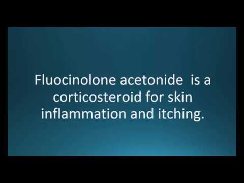How to pronounce fluocinolone acetonide (Synalar) (Memorizing Pharmacology Video Flashcard)