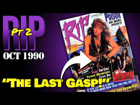 RIP Magazine Oct 1990 - Pt  2 - Led Zeppelin, Sam Kinison,  Aerosmith, Yngwie Malmsteen