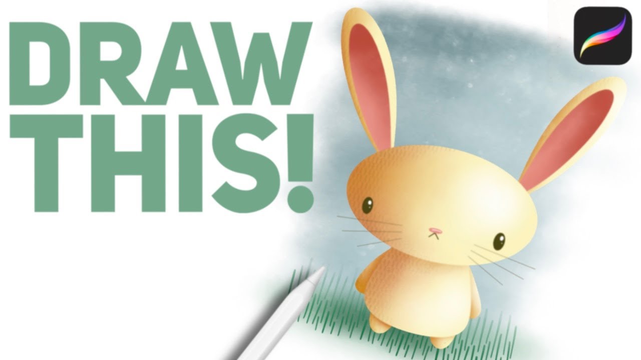 Easy Procreate Tutorial for Beginners: Draw This Little Bunny for Easter!