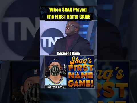 When SHAQ Played The FIRST Name GAME