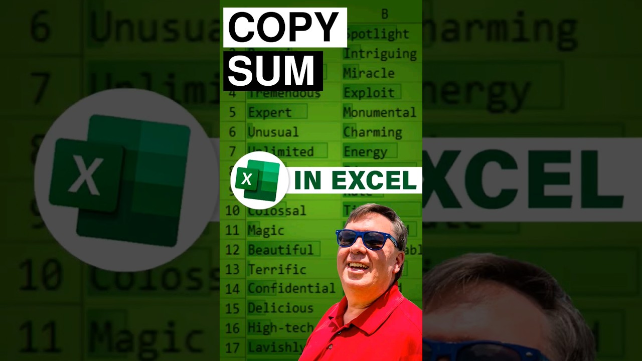 How to Copy the SUM in Excel | MrExcel Message Board