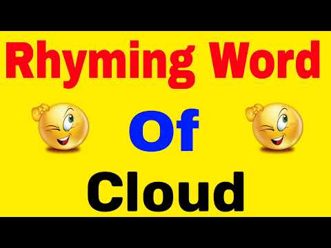 Cloud ka rhyming word | 2 Rhyming words of cloud | cloud ka rhyming word kya hai