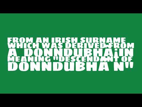 What does the name Donovan mean?