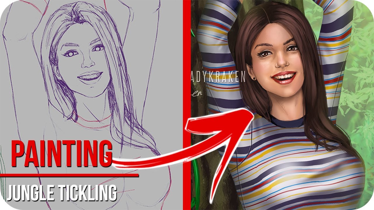 Jungle Tickling - Steps Digital Painting Tutorial