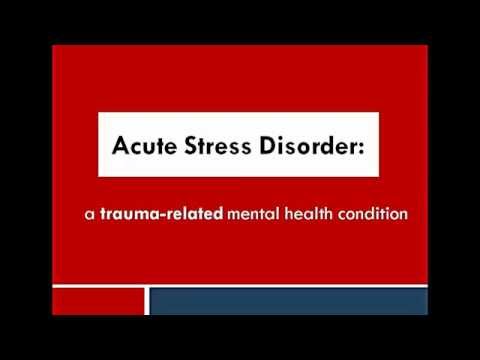 Acute Stress Disorder / Reaction, DSM 5 Code 308.3