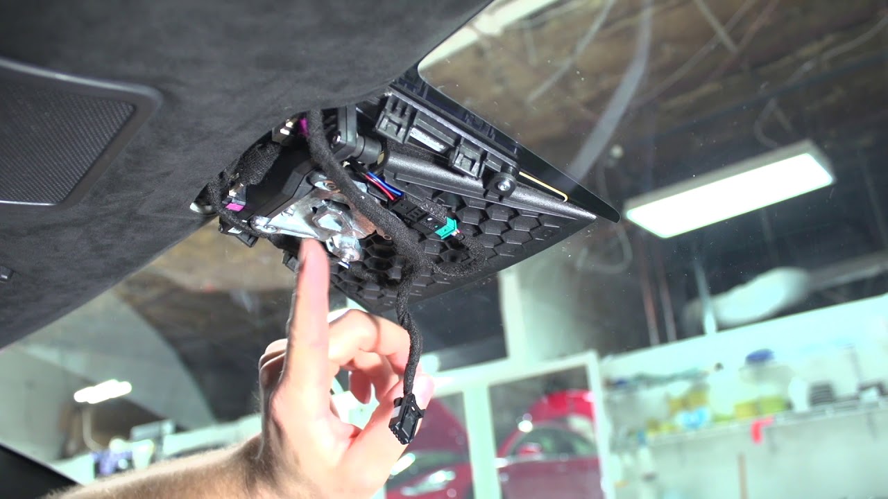 Tesla Model S removal of rear view mirror