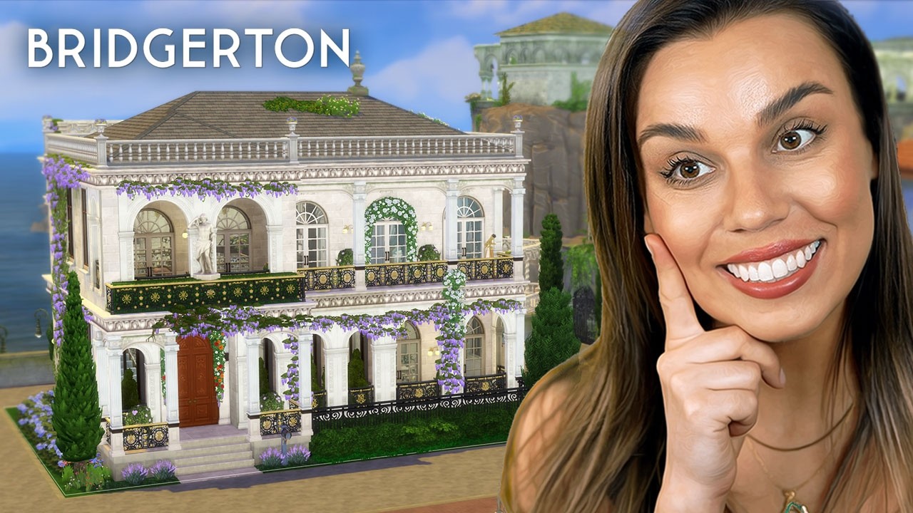 Building a Bridgerton house in The Sims 4