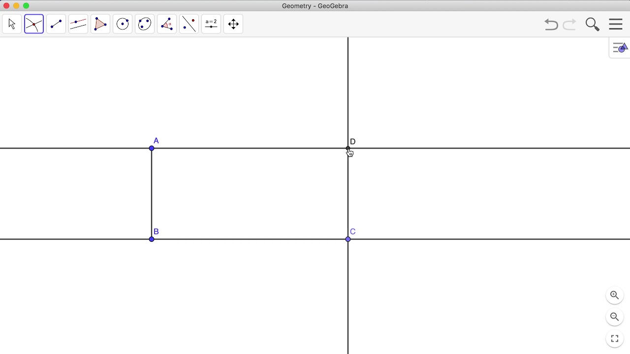GeoGebra Tutorial: How to Construct a Rectangle