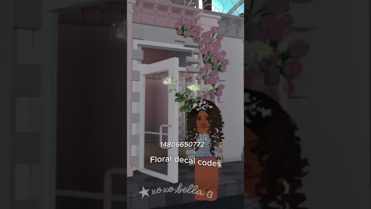 ˗ˏˋ💐꒰ floral decal codes | bloxburg  ꒱ؘ