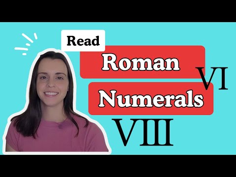 How to Read Roman Numerals