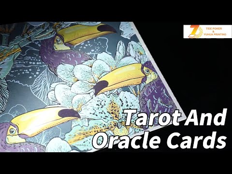 Entertainment Square Tarot And Oracle Cards PMS Printing With Gold Edged Pattern