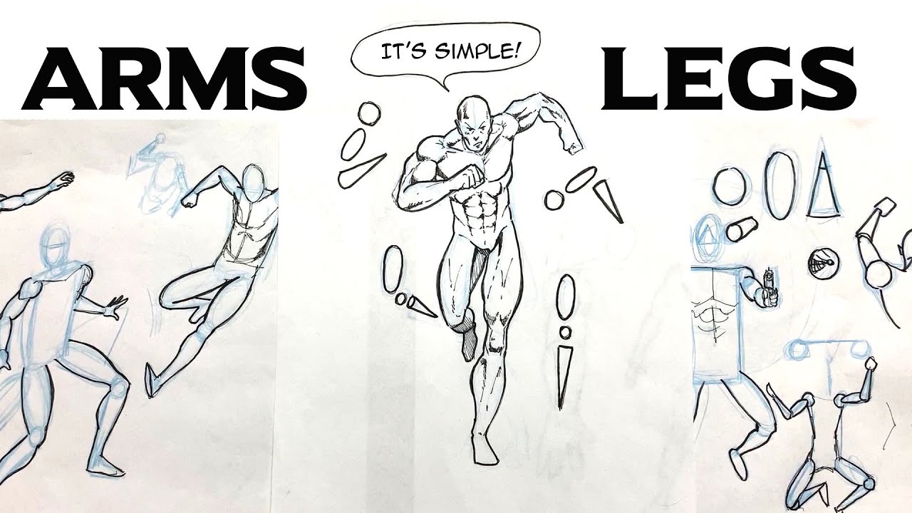 Drawing The Arms and Legs  SO SIMPLE