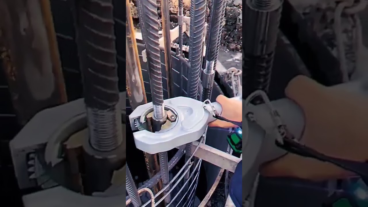 Innovative Rebar Mechanical Coupler! ✌️⥹A Game-Changer in Reinforcement Connections#construction