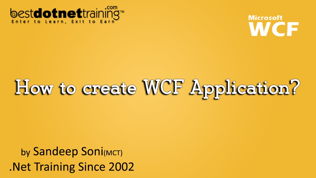 WCF Tutorial: How to create WCF Application?