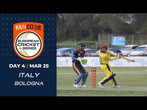 π΄ FanCode European Cricket Series Italy, Bologna Day 4 | Cricket Live Stream