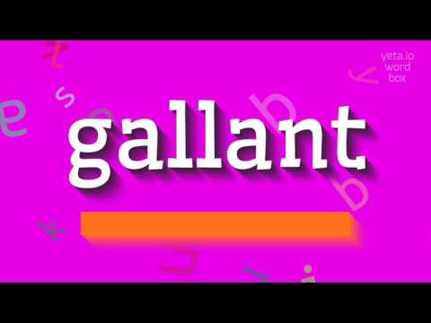 GALLANT - HOW TO PRONOUNCE GALLANT? #gallant
