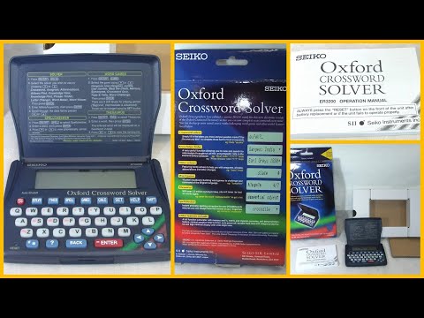 Seiko ER3200 Electronic Oxford Crossword Solver Dictionary Spell Checker Thesaurus