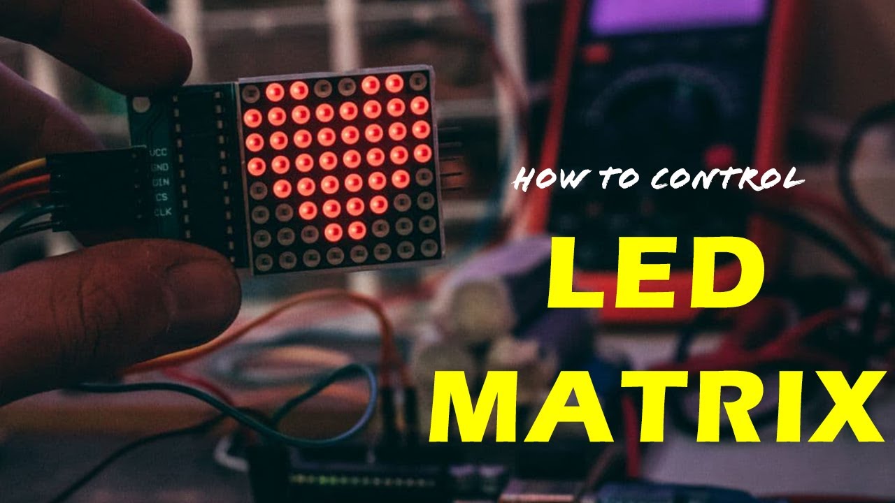 8×8 LED Matrix Tutorial + project code & schematic