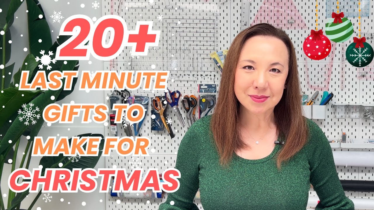 Easy Last Minute DIY Gifts to sew for Christmas! 10-30 Minute Sewing Projects