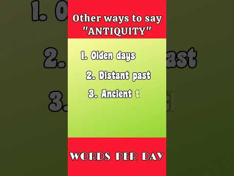 DIFFERENT WAYS TO SAY "ANTIQUITY" #englishlearners #englishlearning #youtubeshorts