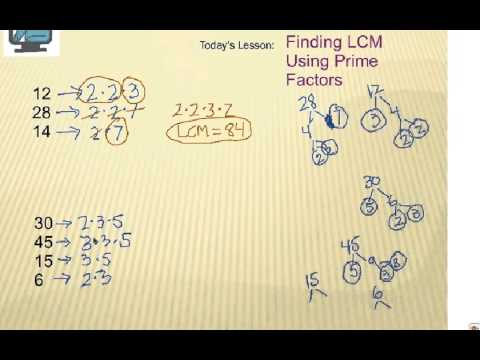 How to Find Least Common Multiple (LCM): Using Prime Factors