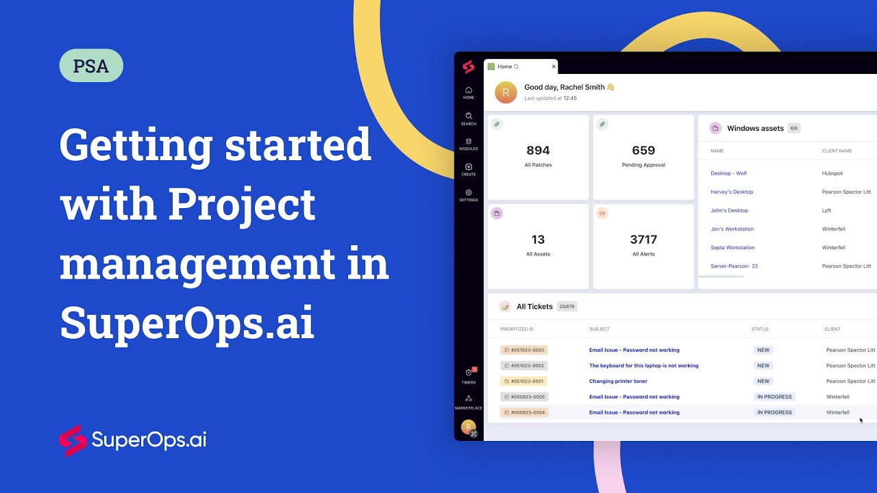 Getting started with Project Management in SuperOps