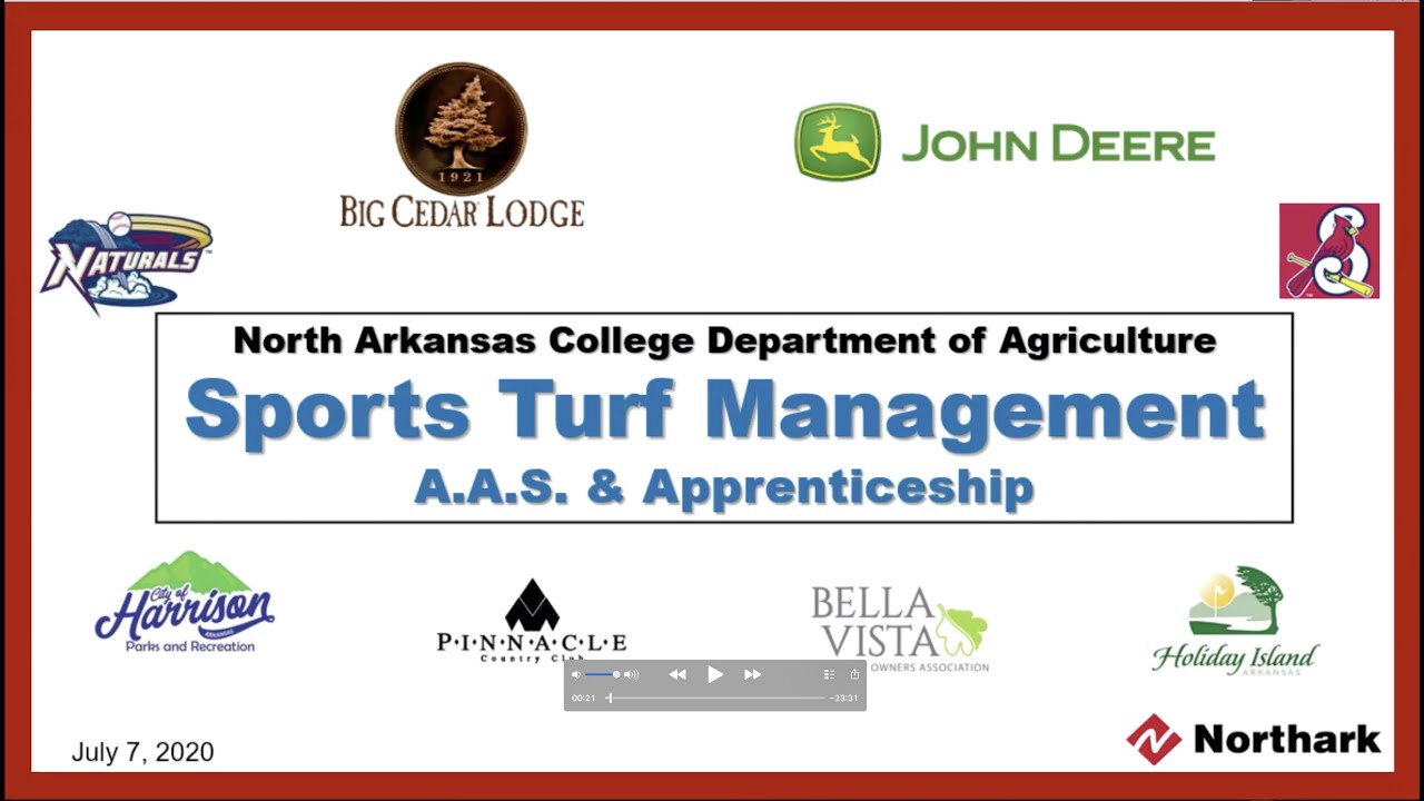 North Arkansas College Turf Management Program Webinar