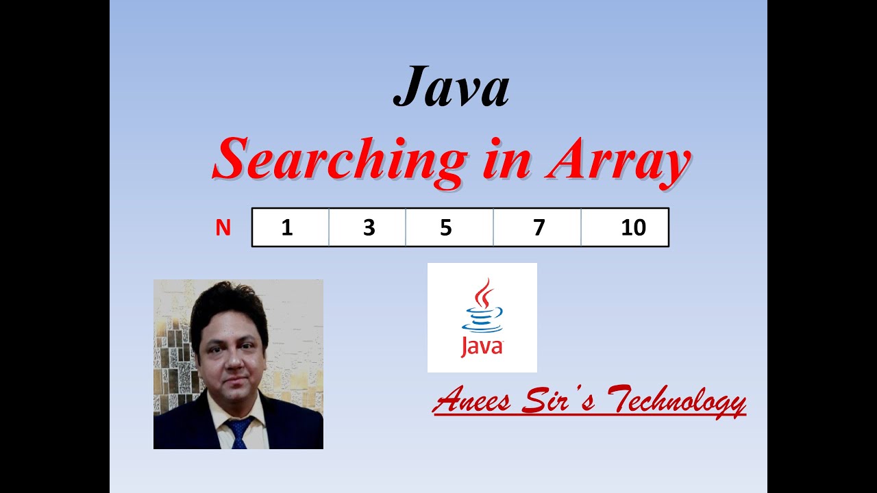 Java | Searching in Array Java | Easily Explained | Linear Search Concept in Array (Java)
