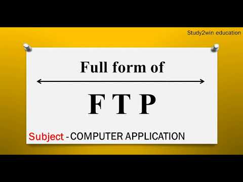 FTP ka full form | Full form of in English | Subject - COMPUTER APPLICATION