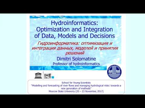 Dimitri Solomatine [Day 1 Lecture 1]