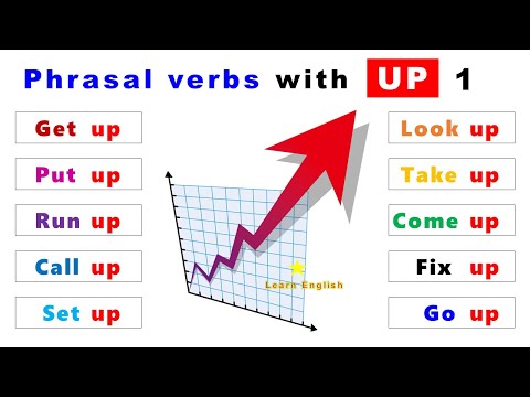 Phrasal Verbs in English grammar with UP (1): Get up, Put up, Take up, Look up...